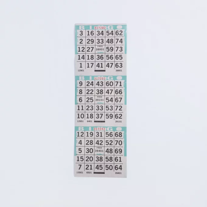 Bingo Paper Sheets (3-Card) | Simple for Players & Organizers Alike