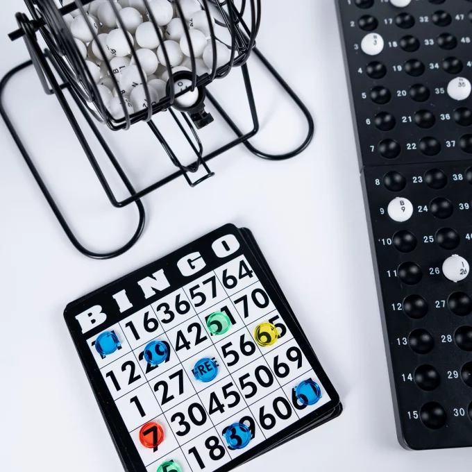 Rubber-Coated Bingo Cage Set | Smooth & Reliable Play Anywhere