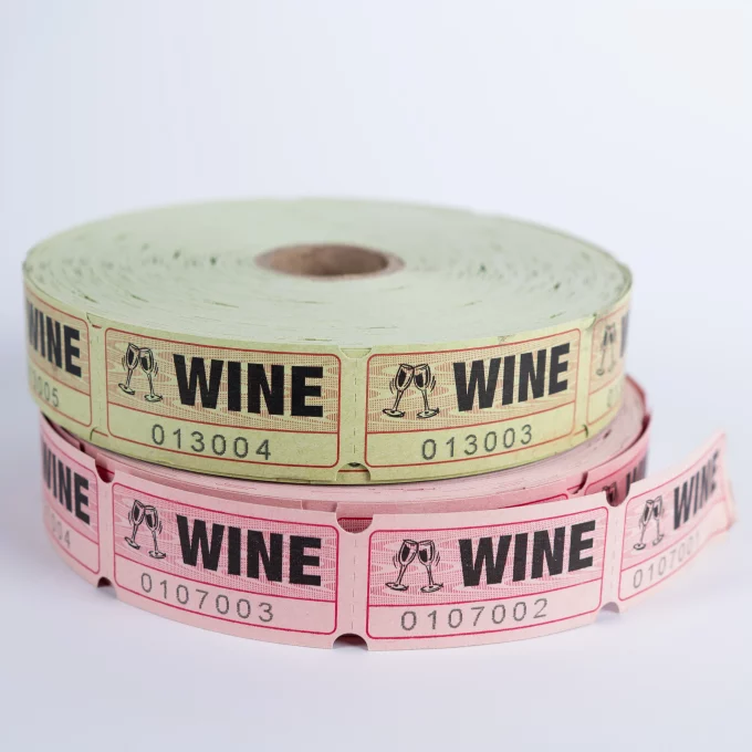 Single Roll Ticket - Wine (1000) | Keep Drinks Flowing Seamlessly